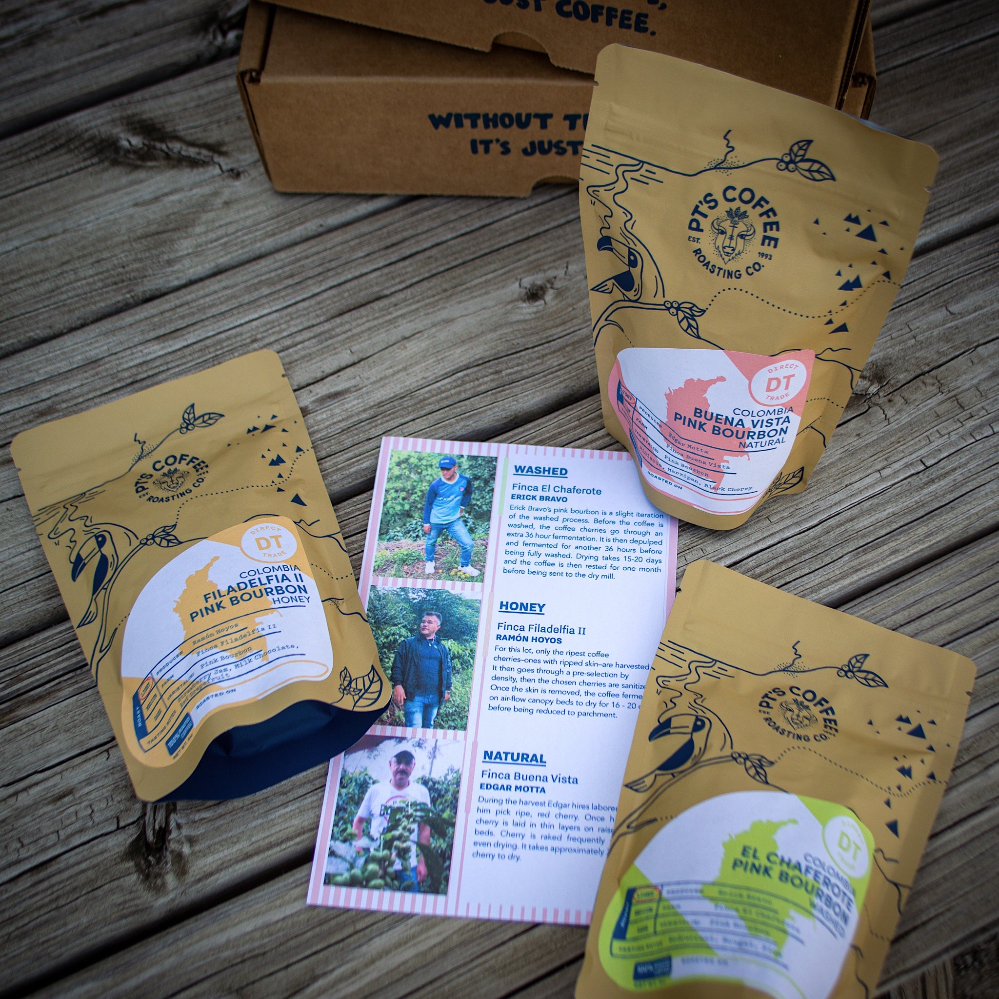 Pink Bourbon Process Box – PT's Coffee